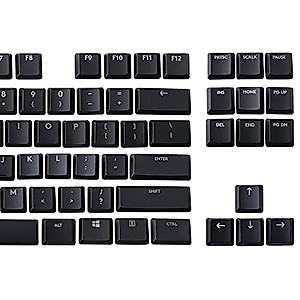 HUYUN A Full Set 87 keycaps Replacement for Logitech G813/G815/G913/G915 TKL RGB Mechanical Gaming Keyboard (Black 87 Keys)