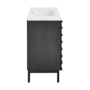 Swiss Madison Well Made Forever Cascade Bathroom Black Bath Vanity