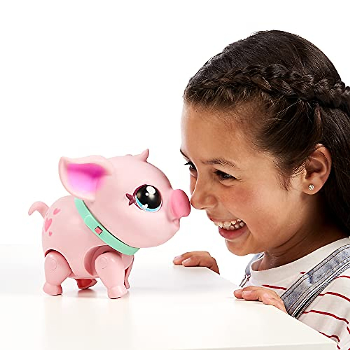 Little Live Pets - My Pet Pig: Piggly | Soft and Jiggly Interactive Toy Pig That Walks, Dances and Nuzzles. 20+ Sounds & Reactions. Batteries Included. for Kids Ages 4+