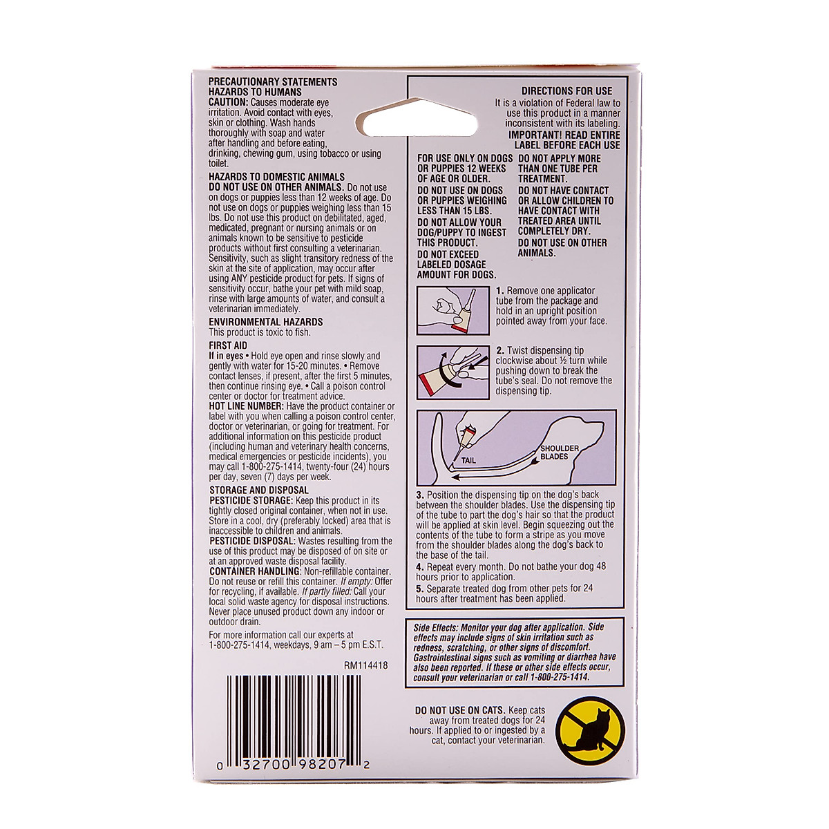 Hartz UltraGuard Plus Topical Flea & Tick Prevention for Dogs and Puppies - 15-30 lbs, 3 Monthly Treatments