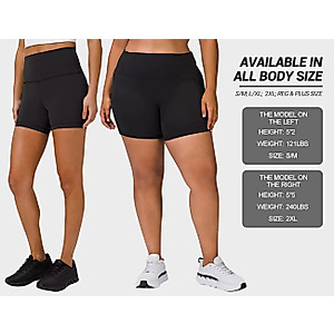 HLTPRO 3 Pack Plus Size Biker Shorts for Women (S-4XL)- 8"/5" High Waist Tummy Control Shorts for Workout, Yoga, Running