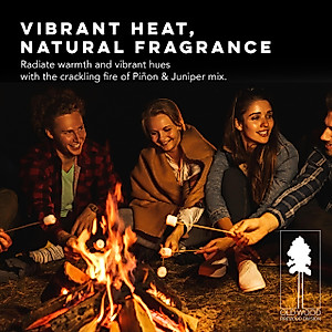 Old Wood Piñon and Juniper Firewood, Approximately 70lbs Box - Aromatic Blend for Indoor and Outdoor Use, 13"-14" Length, Southwest Scent - Fireplace, Fire Pit, Ambiance - 35 Box Packaging