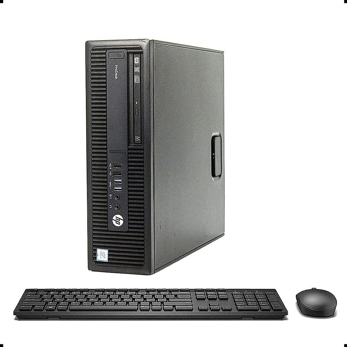 HP ProDesk 600 G2 SFF Desktop Computer Inter i5-6500 Up to 3.60GHz 32GB DDR4 RAM New 1TB SSD Built-in AX200 Wi-Fi 6 HDMI Dual Monitor Support Wireless Keyboard and Mouse Win10 Pro (Renewed)