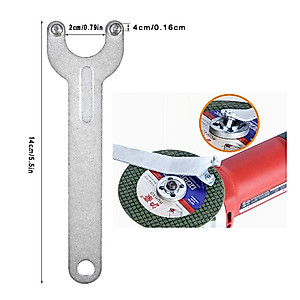 6 Pieces Grinder Flange Angle Wrench Spanner Metal Lock Nut Works with Dewalt Milwaukee 193465-4 Bosch Black & Decker Ryobi 5" 5/8-11
