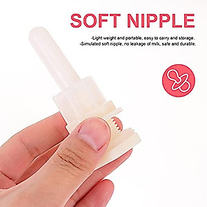 YARDWE 8L Animal Feeding Bottle Lamb Milk Bucket with 6 Silicone Nipples Large Capacity Nurse Feeder Pot for Calf Sheep Little Goat Baby Pig Dog Pet