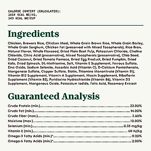 Nutro Natural Choice Adult Small Bites Dry Dog Food, Chicken & Brown Rice Recipe Dog Kibble, 13 lb. Bag