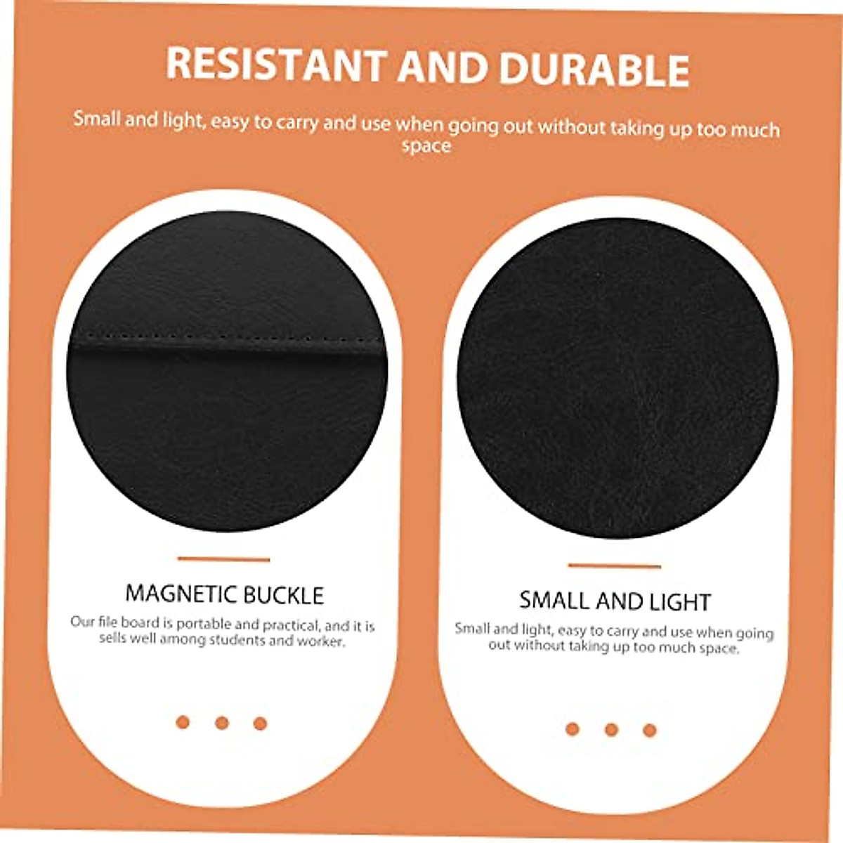 BESTOYARD 4pcs Bill Folder Foldover clipboard Mini Pocket clipboard Small Server notepads Notepad clipboard a4 hardboard Leather Low Profile Clip Checks pu Leather Office Business Wine Clip