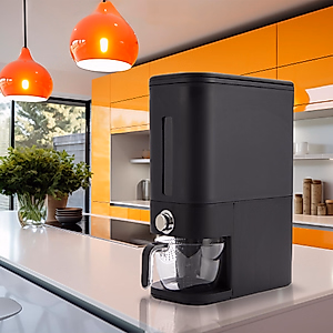 Rice Dispenser 20 lbs I Rice Storage Container 20 lbs with Sponge, Scoop & Rice Measuring Cup I Airtight Rice Container with Lid I Best Food Dispenser Rice Bucket I Cereal Dispenser for Pantry