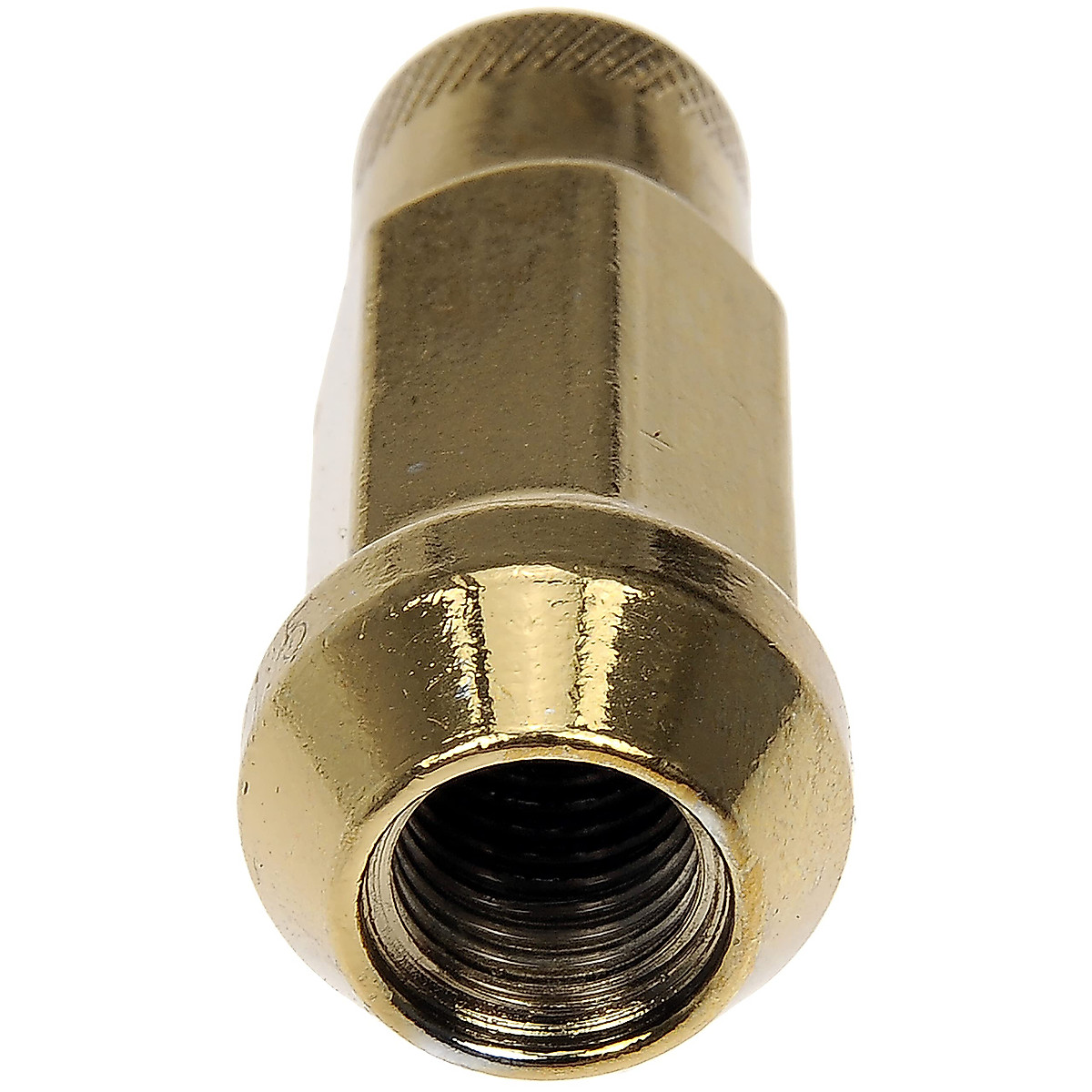 Dorman 713-385K Gold Open End Knurled Wheel Nuts Compatible with Select Models, 20 Pack