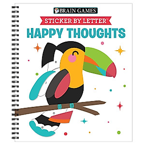 Brain Games - Sticker by Letter: Happy Thoughts
