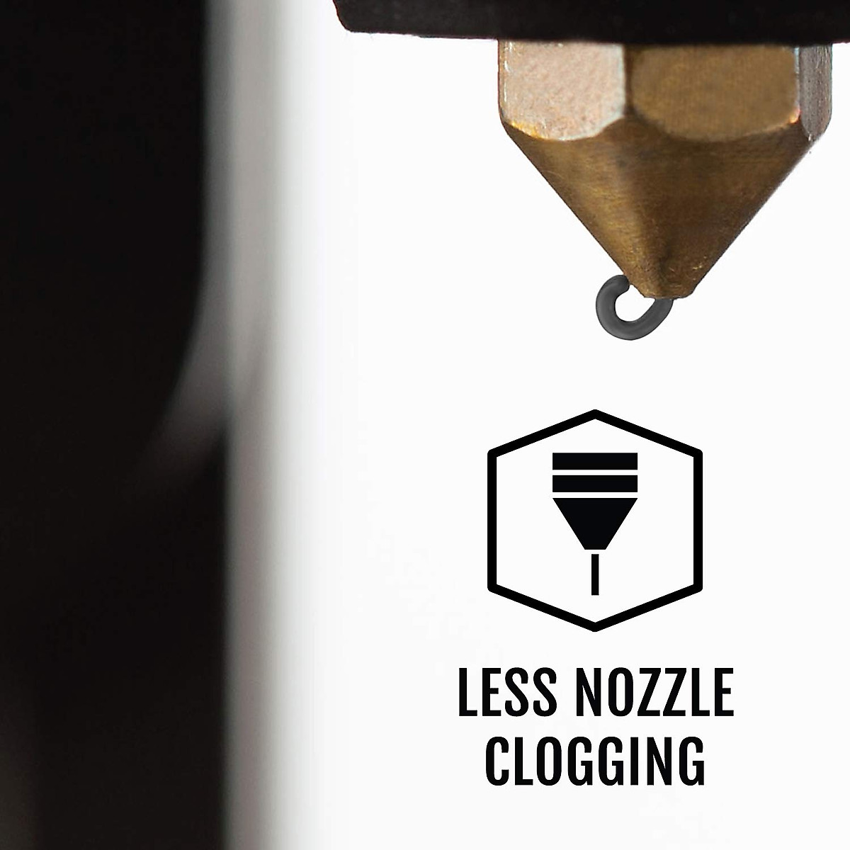 HATCHBOX Paint-Free ABS 3D Printer Filament, Dimensional Accuracy +/- 0.03 mm, 1 kg Spool, 1.75 mm, Black