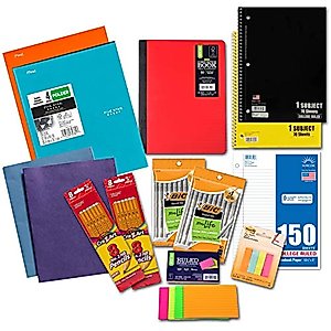 14 Piece Student Grade School College Essential Supplies Quick-start Bundle Kit