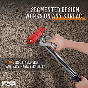 DCT Heavy-Duty Flooring Seam Press Roller, Extendable from 17in to 27in – Laminate, Vinyl, Carpet, Tile, Linoleum Floor