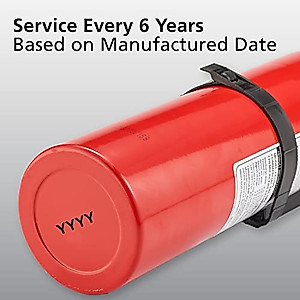Kidde Pro 210 2A:10-B:C Fire Extinguisher, Rechargeable, Multi-Purpose for Home & Office, 4 lbs., Mounting Bracket Included , Red