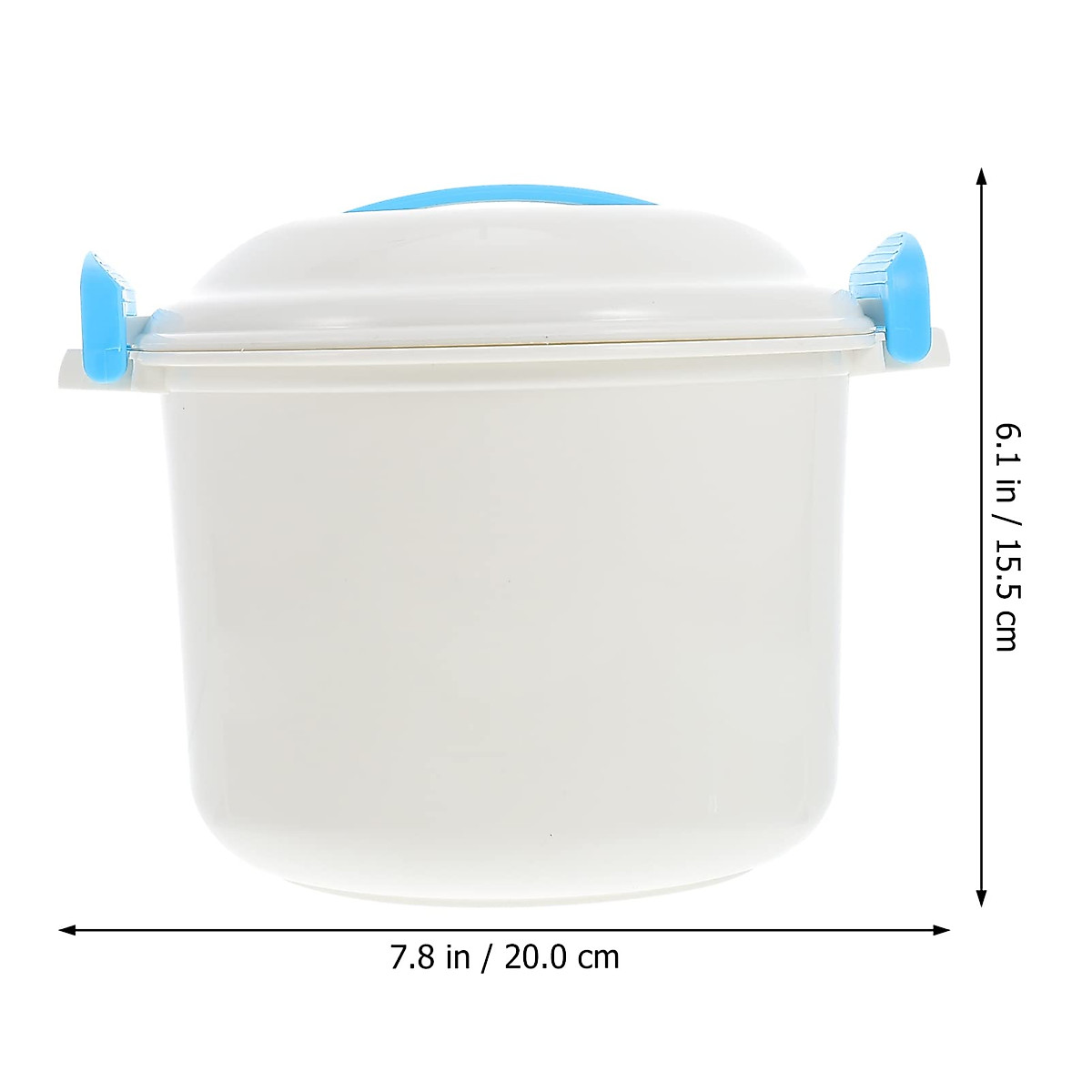 Microwave Rice Cooker Steamer Pasta Cooker Microwave Food Container Fish Vegetable Veggie Steamer Steaming Bowl for Cooking Yellow