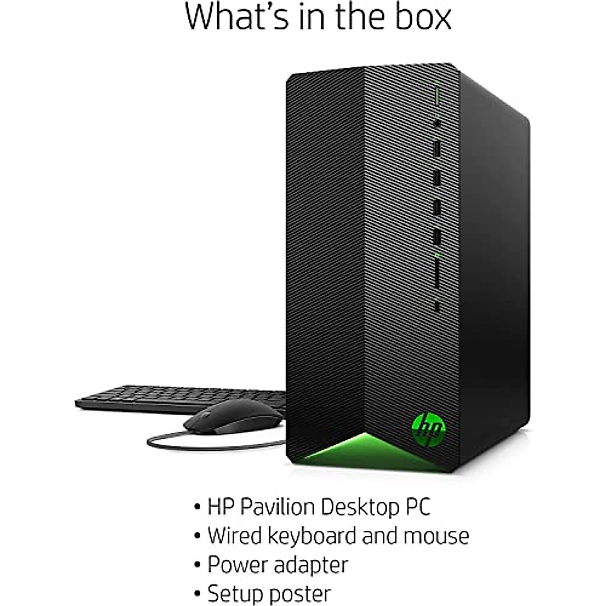 2022 Newest HP Pavilion Gaming Desktop, AMD 6-Core Ryzen 5 5600G Processor(Beat i7-10700K), AMD Radeon RX 5500, 16GB RAM, 256GB NVMe SSD, Win 11 Home + HDMI Cable (AMD RX5500 | 16GB | 256GB)