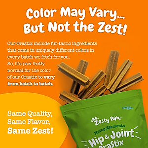 Zesty Paws OraStix for Dogs - Aller-Immune Sticks with Hemp Seed Turmeric EpiCor Pets Fish Oil Supports Immune Function Seasonal Allergies Skin Health Healthy Teeth Gum Blend 25oz