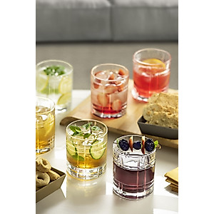 Barski Tumbler Glass - Double Old Fashioned - Set of 6 - Glasses - Designed DOF Crystal Glass Tumblers - For Whiskey - Bourbon - Water - Beverage - Drinking Glasses - 11.5 oz. - Made in Europe