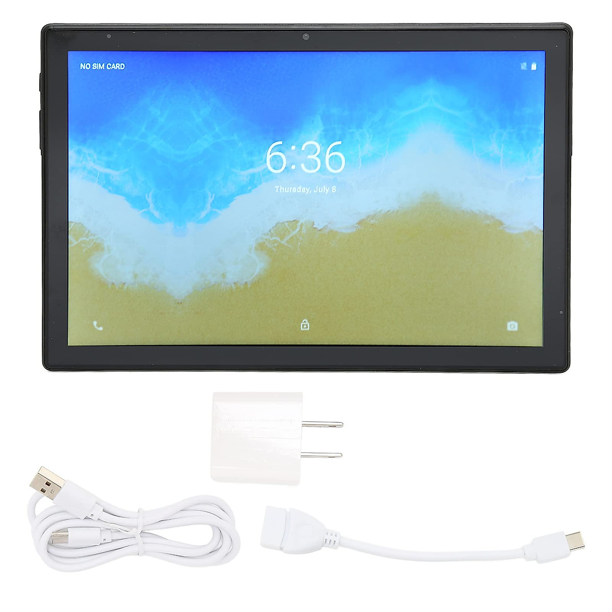 Tablet PC, 4G RAM 128G ROM HD 5.0 Tablet for Home to Office (US Plug)