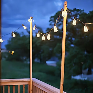 Egcol ST35 Replacement Bulbs,25 Pack Edison Light Bulbs fits C7/E12 Base,Shatterproof 5watt Incandescent Bulbs,String Light Bulbs for Indoor Outdoor Garden,Backyard,Warm White