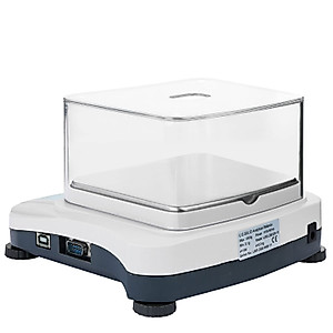 U.S. Solid Precision Lab Scale 3000g x 0.01g- High Precision Analytical Balance w/USB and RS232 Interface, Detachable Draft Shield, 1x 2kg Calibration Weight,100-240 VAC