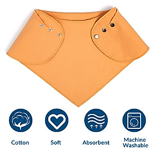 Adult Drool Bib for Special Needs, 3 Pk Soft Absorbent Large Bandana Bibs Set for Kids 4+, Men Women, Teens & Adults, Special need bibs for Teens, Washable adult drool bibs 3 Blues Combo