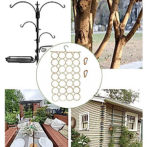 Lemengtree Parrot Swing Perch, Hanging Bird Toys Ladder Climbing Net Parakeet Cage Stand Rope for Small Parakeets, Budgies, Cockatiels, Conures, Macaws, Finches (2pc-Swing Perch), (Swing02pc)