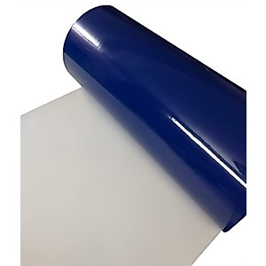 Cobalt Blue Glossy 12" x 10 Foot Roll of Oracal 651 Permanent Adhesive-Backed Vinyl for Craft Cutters, Punches and Vinyl Sign Cutters