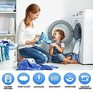 Fleece Cow Print Blanket - Premium Lightweight Anti-Static Bed Cow Throws Soft Cozy Warm Blankets Plush Gift Bedroom Decor 90" x 90"(Black Cow Queen)