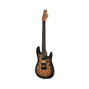 Sterling by Music Man 7 String Solid-Body Electric Guitar, Right, Natural Poplar Burst (RICHARDSON7-NPB)