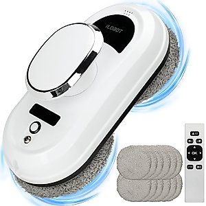 MAGULA Window Cleaning Robot, 5600Pa Strong Suction Automatic Robot Window Cleaner, Anti Drop,Remote Control,Smart Glass Cleaning Robotic for Window Glass Mirror Tile Outdoor High-Rise Window Cleaning