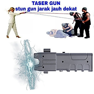 ABIYX Heavy Duty Stun Gun - Safety Remote Electric Shock Stun Gun for Women Self Defense Painful Tools Remote Distance Electric Shock Selfdefense Outdoor Rechargeable…