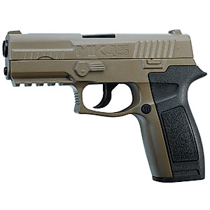 Crosman MK45 CO2-Powered Semi-Auto BB Air Pistol, Earth/Black