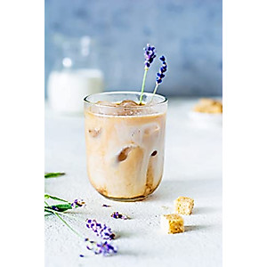 GINO Lavender Milk Tea, 14 Oz (400 g), With 2 Inspiration Industry Coffee Spoons (1 PACK)