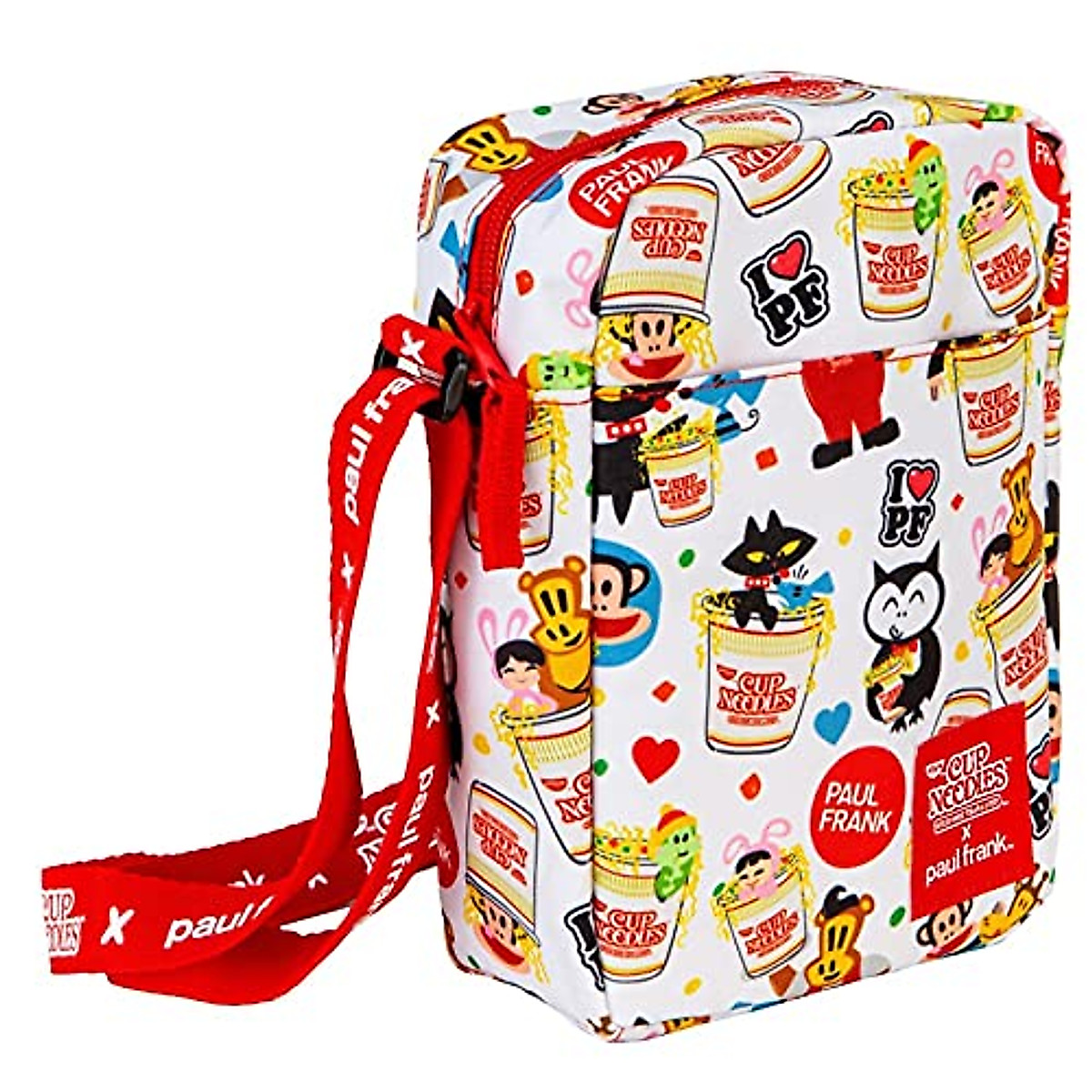 Nissin Cup Noodles Crossbody, White, One Size