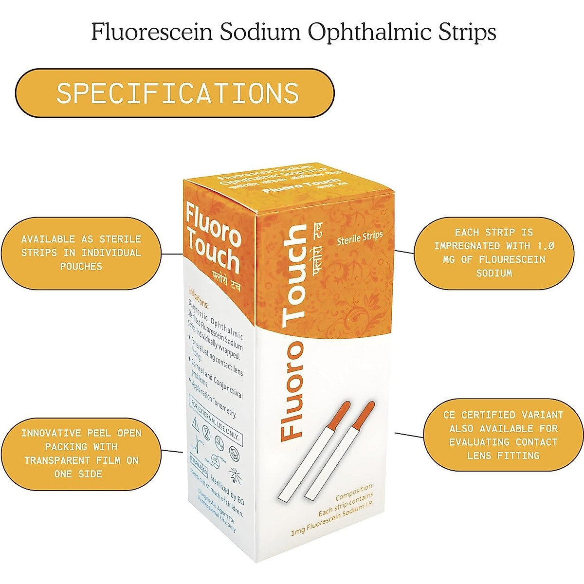 Fluoro Touch Strips - 300 Strips by KASHSURG