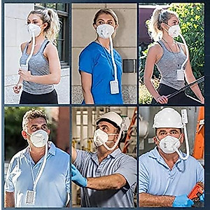 BROAD Breathe Easier AirPro Mask Rechargeable Reusable Air Purifying Respirator with a HEPA Filter