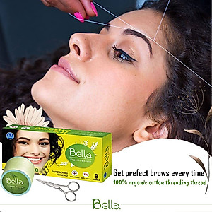 Bella Threading Thread - Pack of 2 (8 Spools in Each Box) with Scissor by Behal International