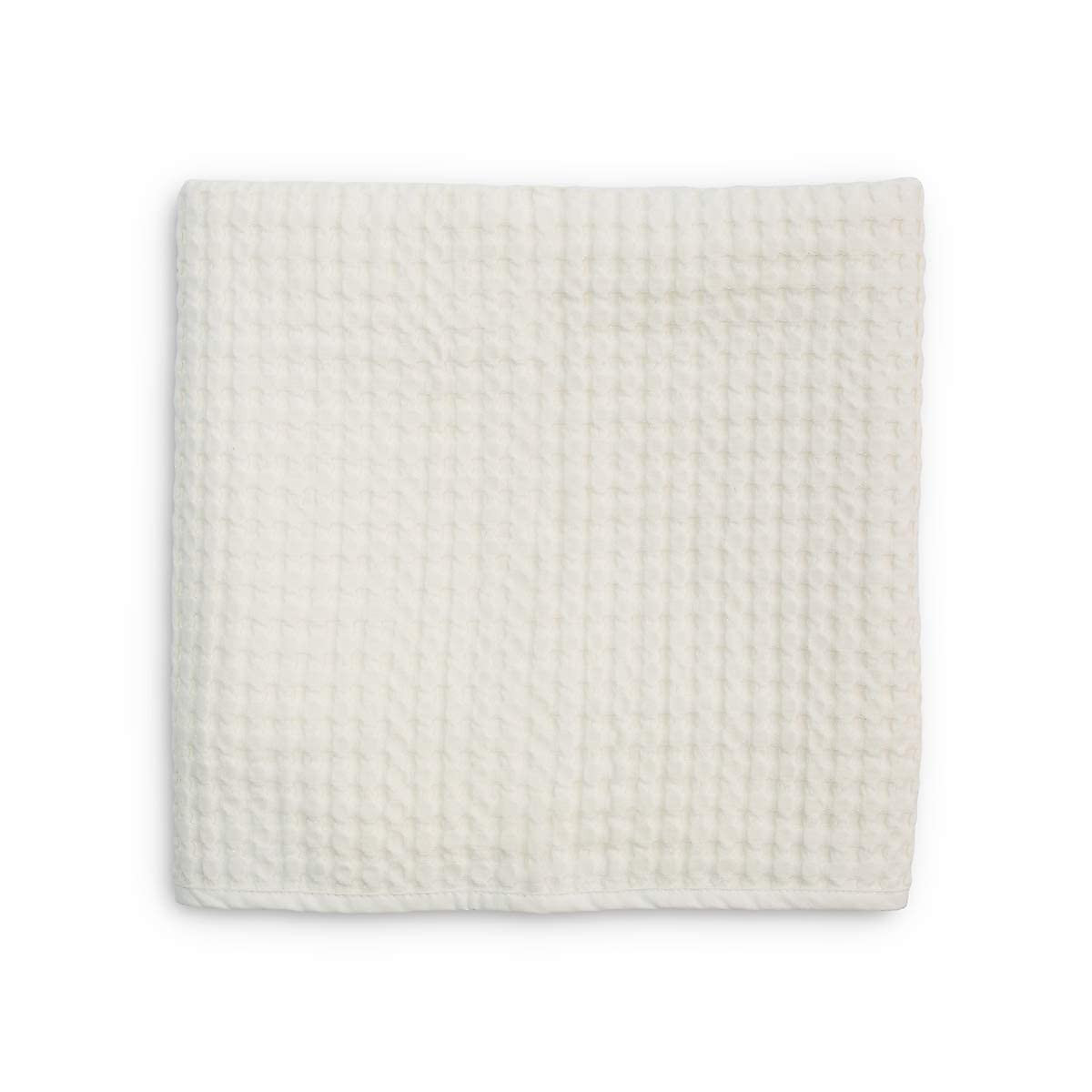 lulujo Soft Cotton Baby Blanket, Waffle Weave (Vanilla)