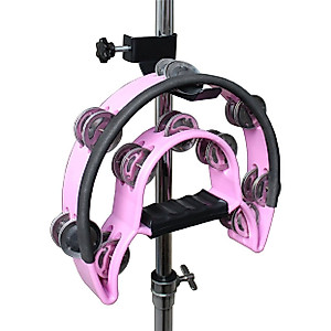YTYKINOY Black Headphone Headset Tambourine Holder Hanger Clip Stand for Microphone/Musical Stand