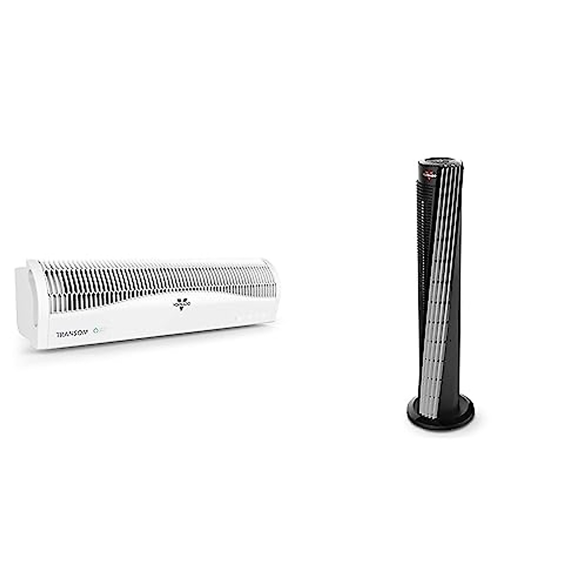 Vornado TRANSOM AE Window Fan Compatible with Alexa, 4 Speeds, Reversible Exhaust Mode, Weather Resistant Case, Whole Room,White & 184 Whole Room Air Circulator Tower Fan, 41", 184-41", Black