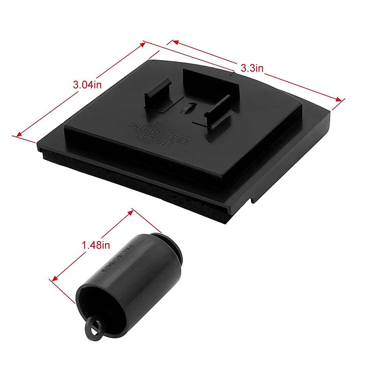 8201756 W10823377 Door Chute Compatible with Whirlpool Refrigerator Replaces 1164531, AP3872692, PS990120