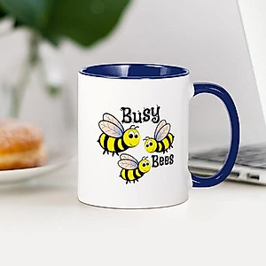 CafePress Busy Bees Mugs Ceramic Coffee Mug, Tea Cup 11 oz