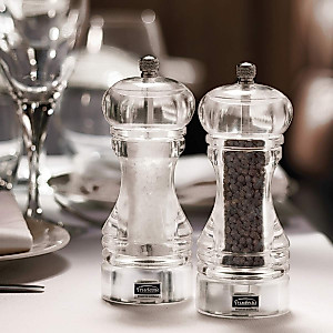 Trudeau Acrylic 6 Inch Professional Pepper Mill