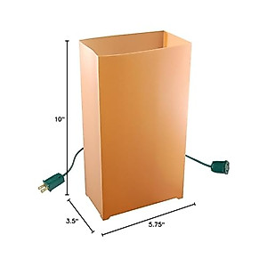 LumaBase Electric Luminaria Kit, Tan - Set of 10