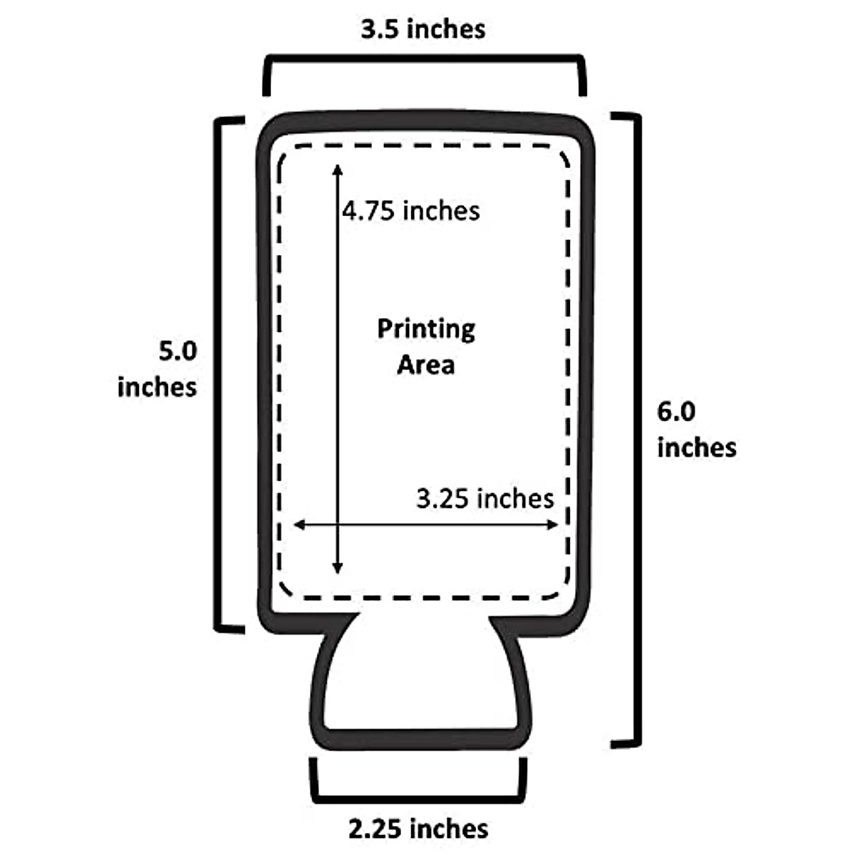 TahoeBay Blank Can Cooler Sleeves (15-Pack) Standard Size and (12-Pack) Slim Size (White)