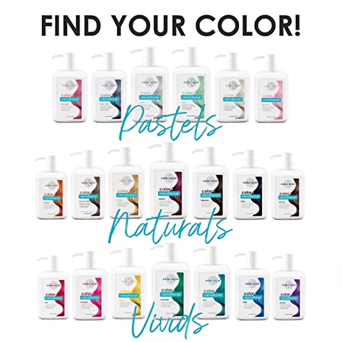 KERACOLOR Clenditioner SILVER Hair Dye - Semi Permanent Hair Color Depositing Conditioner, Cruelty-free, 12 Fl. Oz