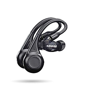 Shure Aonic 215 Tw2 in Ear Wireless Headphones, Black & Shure Universal Communication Cable, Black