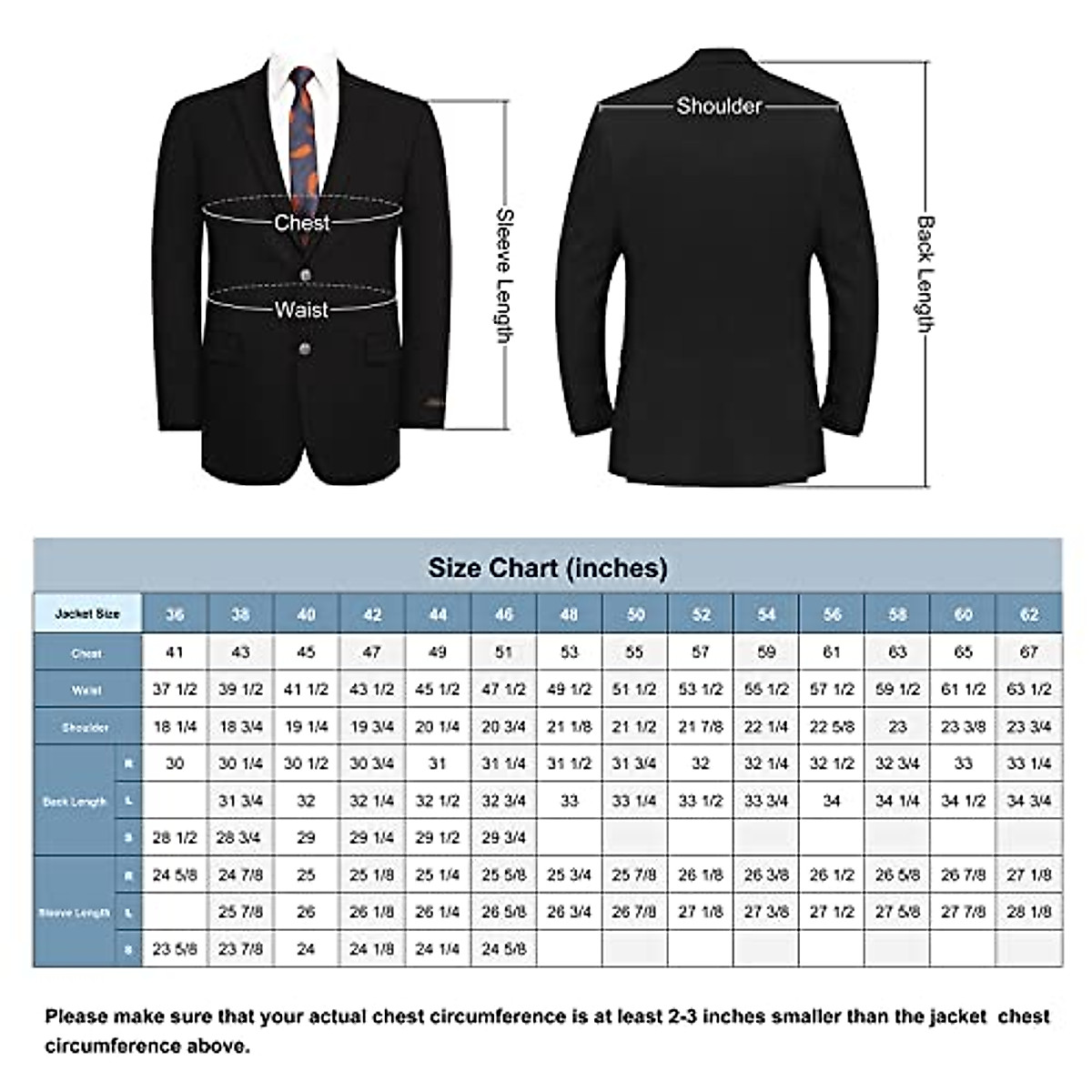 Men's Sport Coat Classic Fit 2 Button Stretch Blazer Suit Jacket Navy