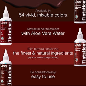 Kiss Tintation Semi-Permanent Hair Color 5 Ounce (Cajun Spice (2 Pack))